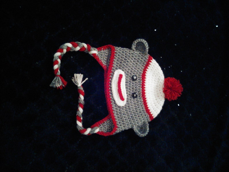 Crochet Sock Monkey Hat Pattern - Etsy