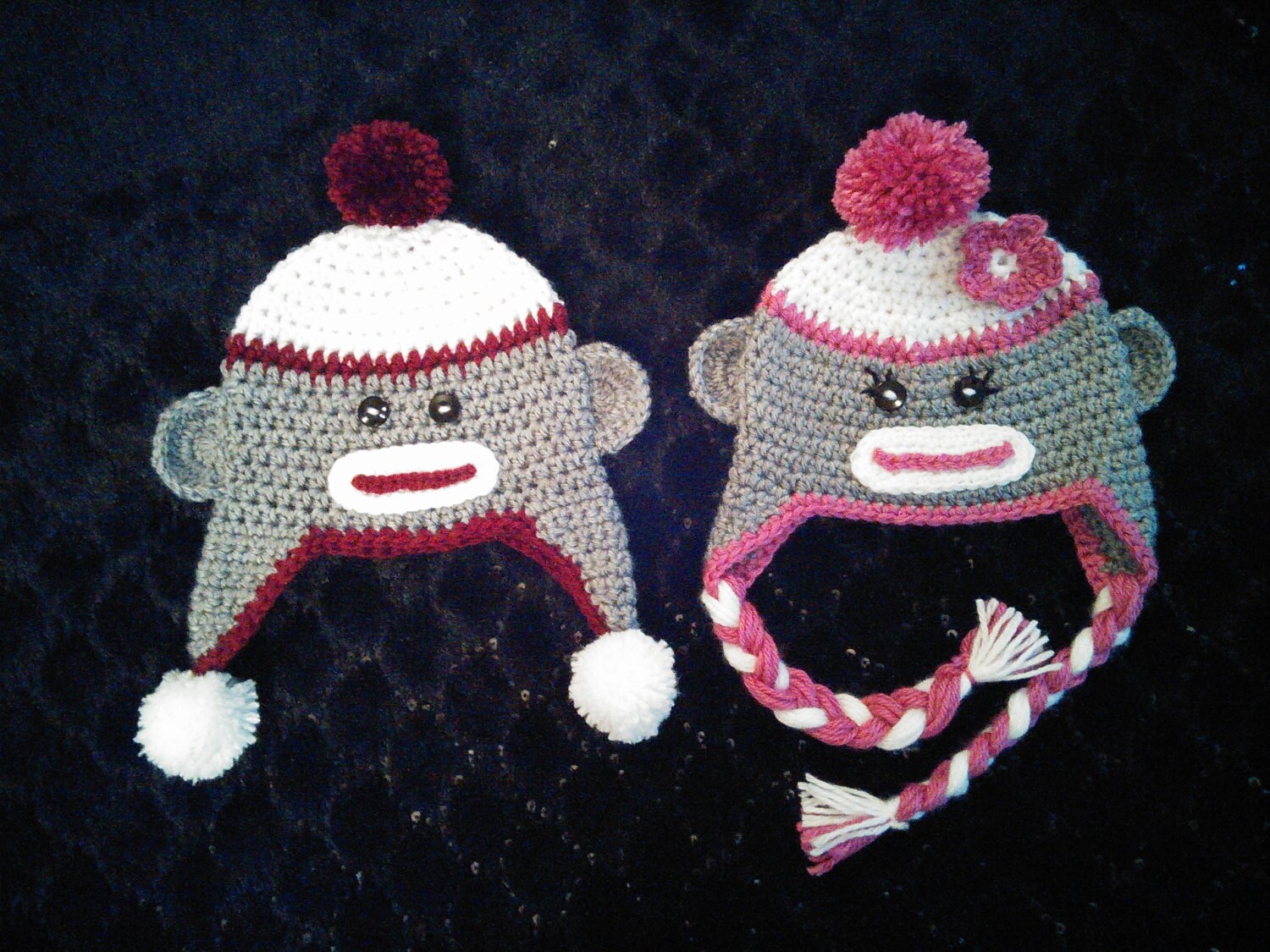 Sock Monkey Crochet Hat Pattern - Etsy