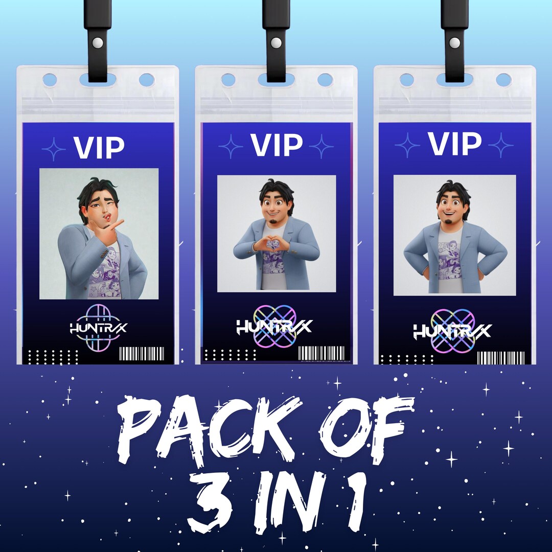 Kpop Demon Hunters Bobby VIP Pass Printable | Bobby Lanyard Badge for ...
