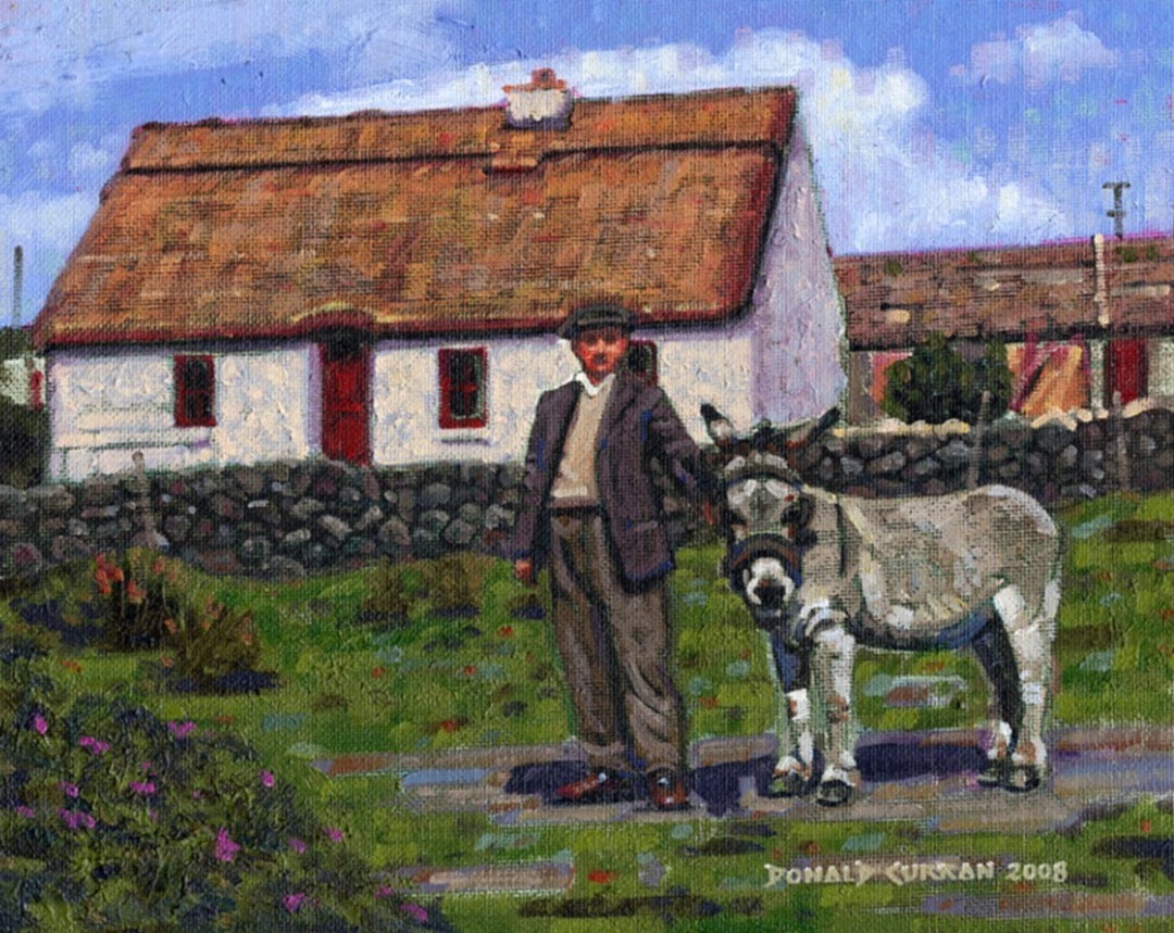 Color Print of Oil Painting, Farmer Cottage Irish Scene 176, Ireland - Etsy