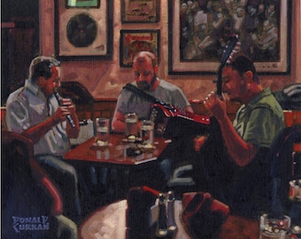 Color Print of Oil Painting Dublin Irish Scene 41 Ireland - Etsy