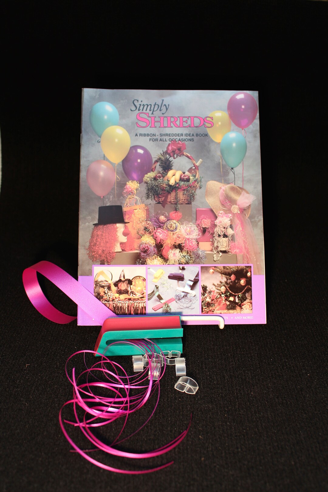 Ribbon Shredder Starting Kit W/ Ribbon Shredder, Idea/instruction Book ...