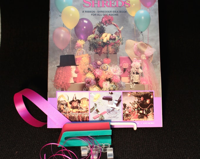 Ribbon Shredder Starting Kit W/ Ribbon Shredder, Idea/instruction Book ...