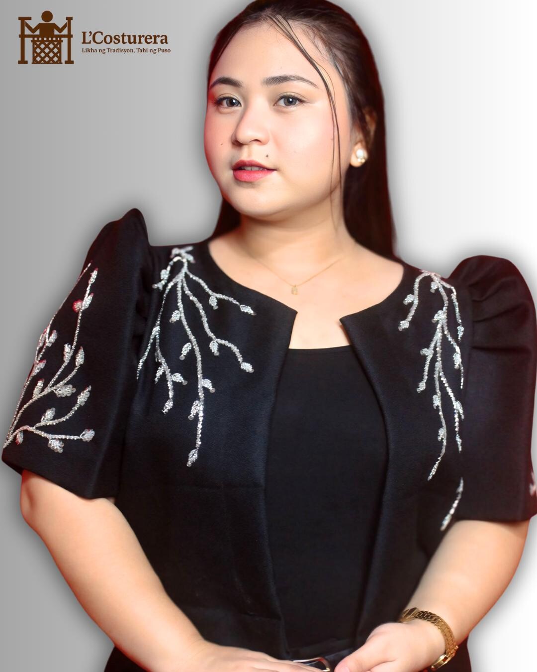 Filipiniana in Crepe Linen With Beads - Etsy
