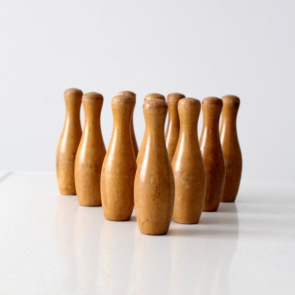 Antique Bowling Pins - Etsy