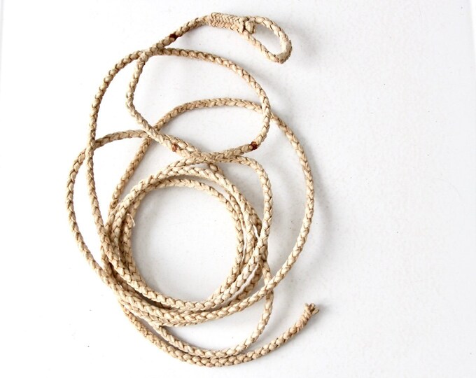 Vintage Rawhide Ranch Rope, Braided Rawhide Reata - Etsy
