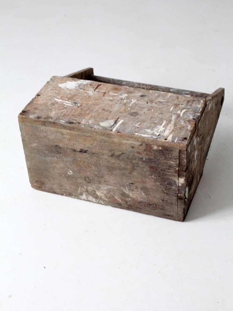 Vintage Wooden Trug Toolbox - Etsy