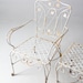 Vintage Wrought Iron Arm Chair and Table Set - Etsy