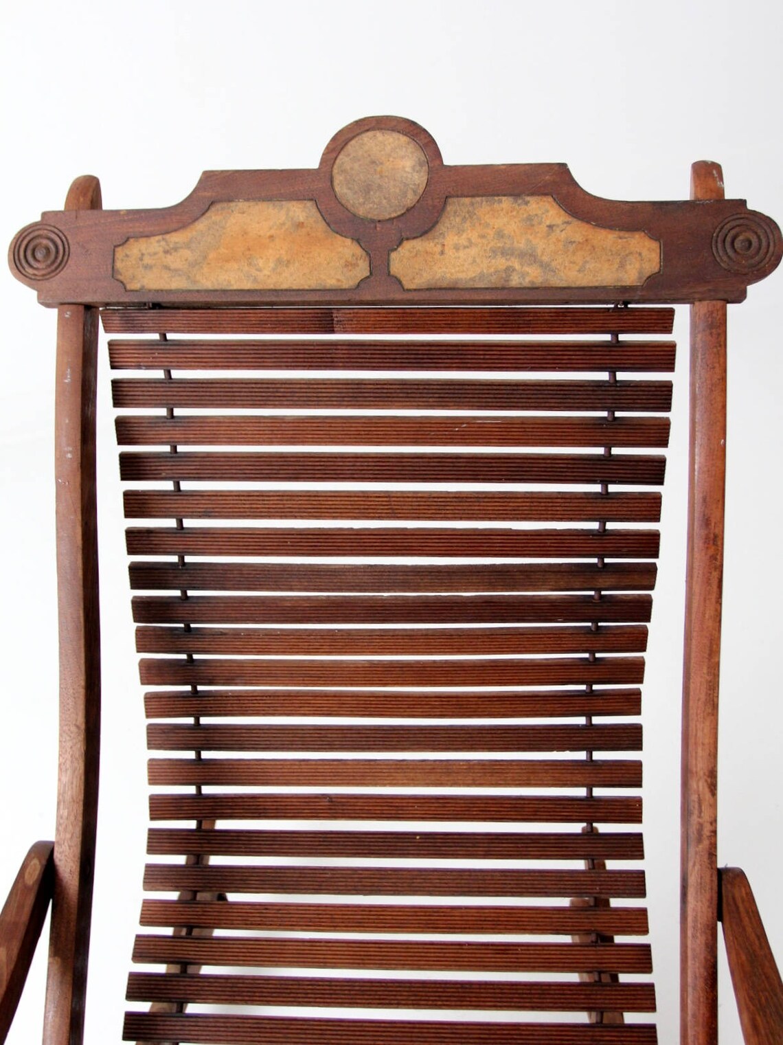 Antique Rocking Chair Victorian Slat Wood Lounge Rocker Chair - Etsy