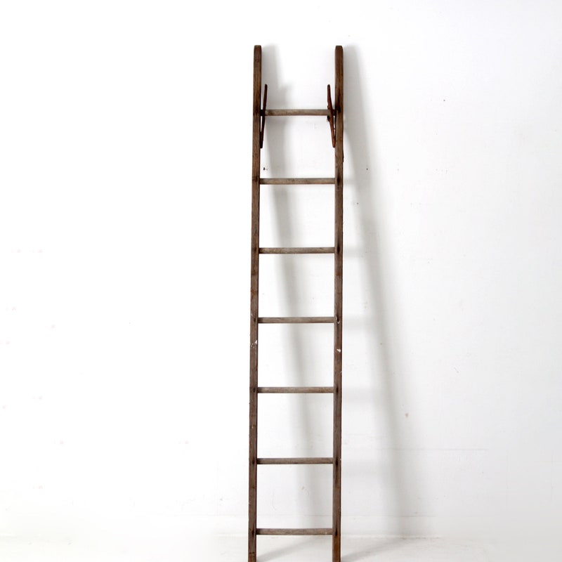 Antique Wood Ladder - Etsy