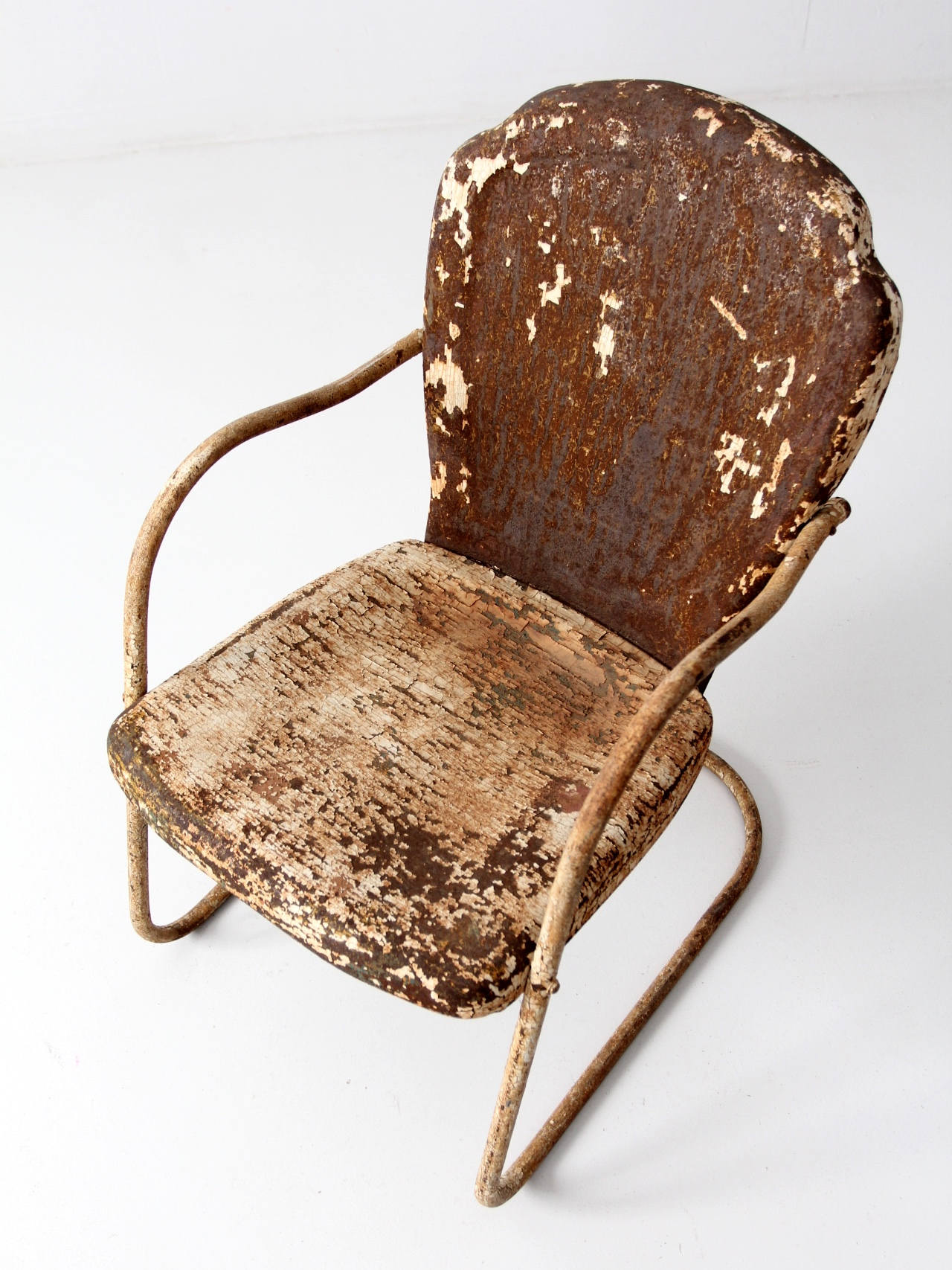 Vintage Patio Chair, Mid-century Shell-back Lawn Chair - Etsy