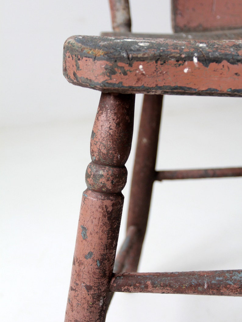 Antique Rustic Fiddleback Chair - Etsy