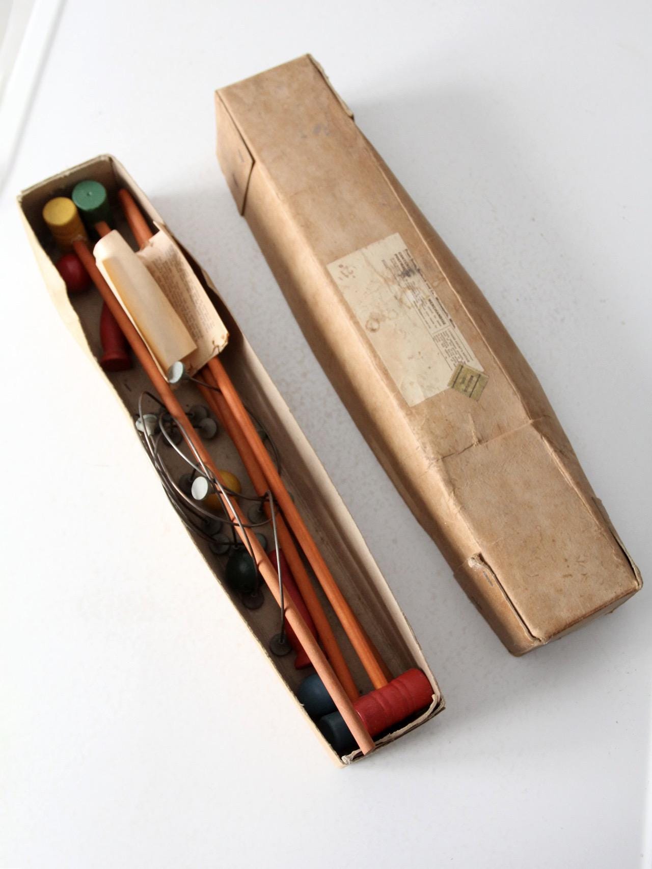 1930s J Pressman Parlor Croquet Set - Etsy
