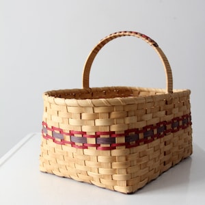 Vintage Splint Weave Basket - Etsy