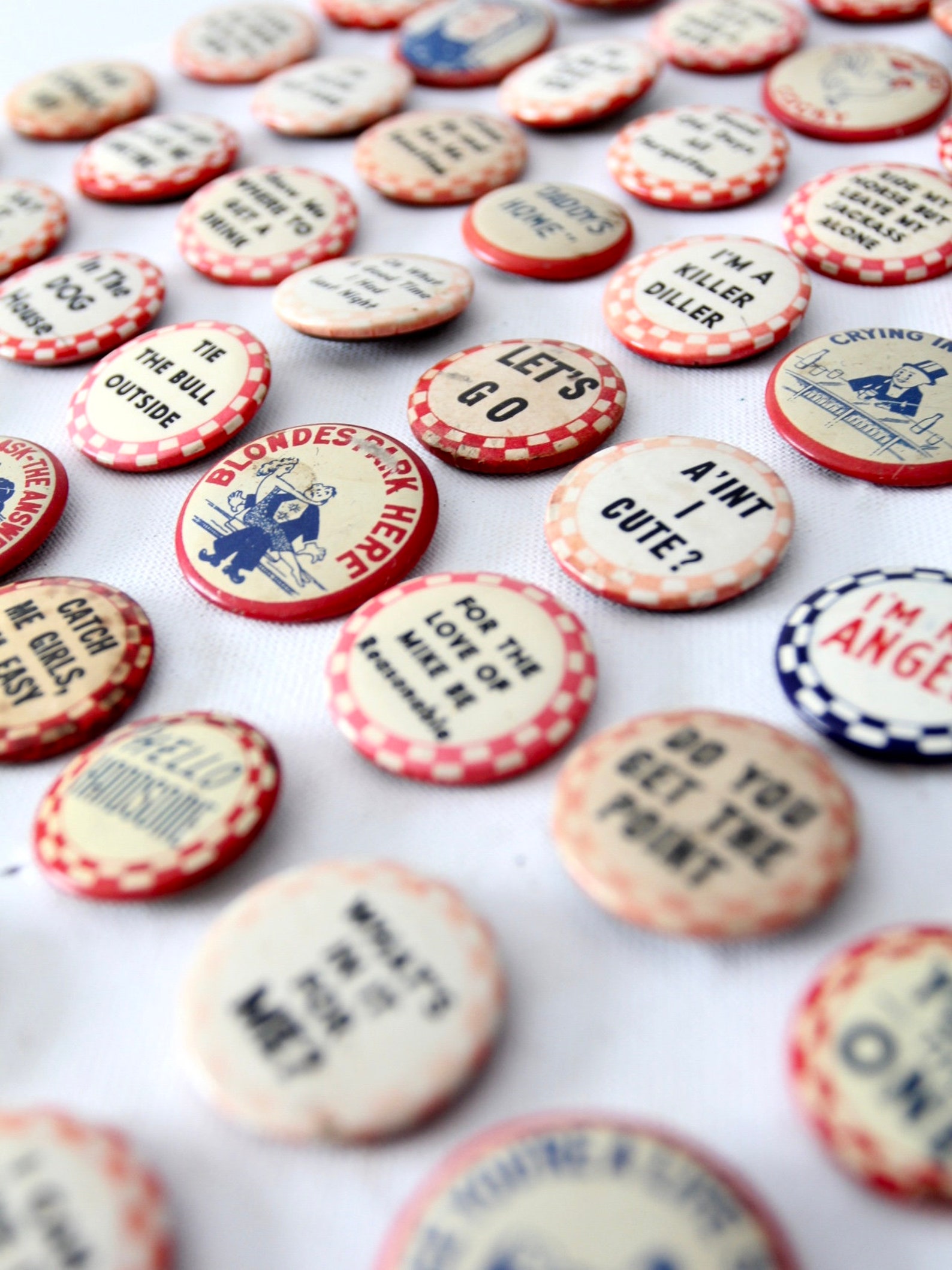 Vintage Pinback Buttons Collection Circa 1930s 1940s - Etsy