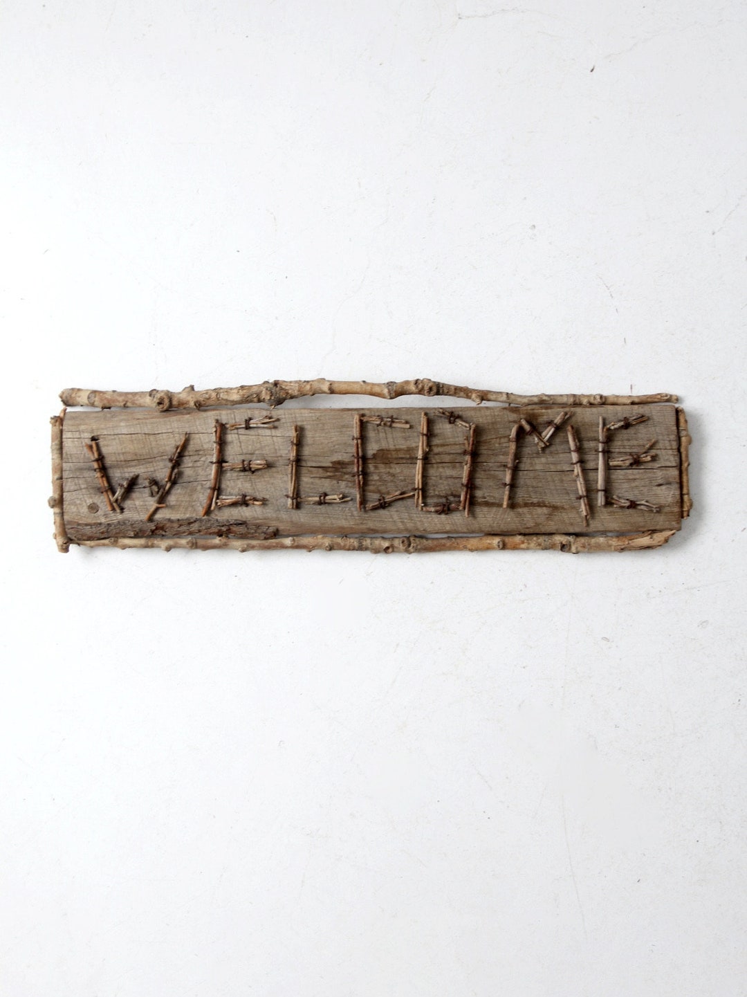Vintage Rustic Welcome Sign - Etsy