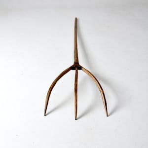 Antique Primitive Hay Fork - Rustic Wooden Pitch Fork - Etsy