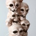 Vintage Lighted Ceramic Skull Stack - Etsy