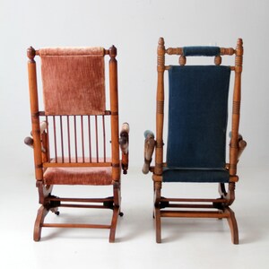 Victorian Platform Rocking Chair Pair - Etsy