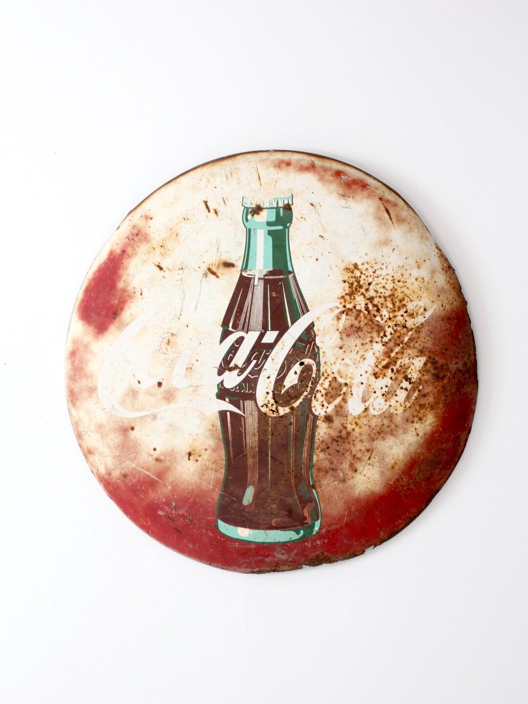 Vintage Coca-cola Button Sign - Etsy