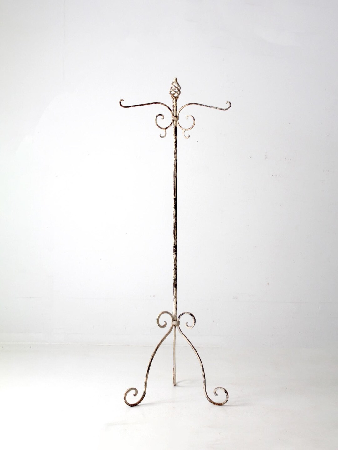 Antique Wrought Iron Hall Tree Coat Rack - Etsy