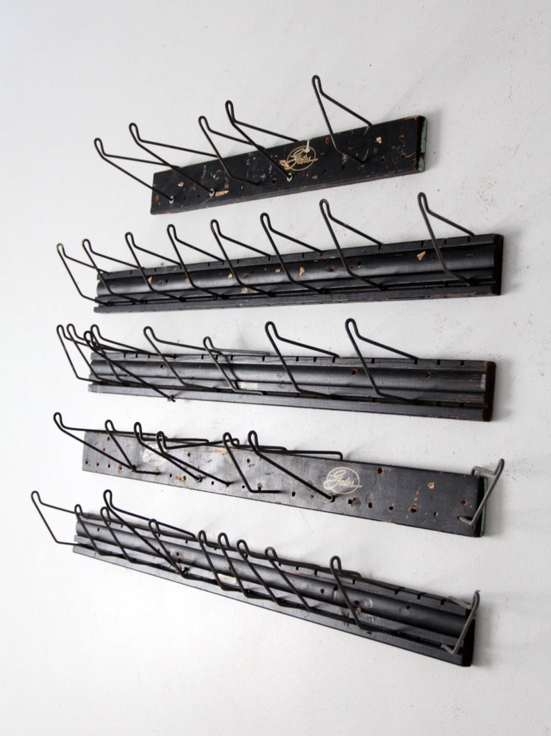 Vintage Gates Rubber Co. display racks hose and belt racks | Etsy