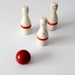 Vintage Bowling Game 3 Pin Table Top Bowling - Etsy