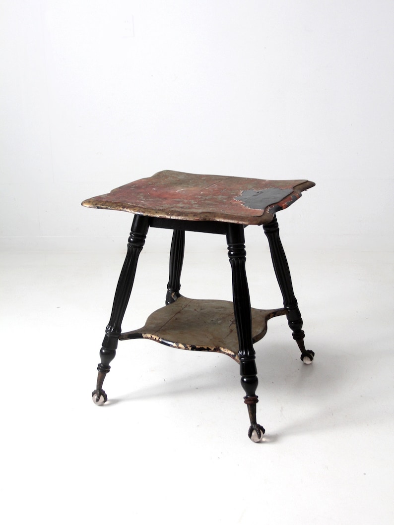 Antique Claw and Ball Foot Side Table - Etsy