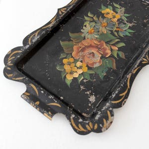 Antique Tole Tray Victorian Hand Painted Metal Tray - Etsy