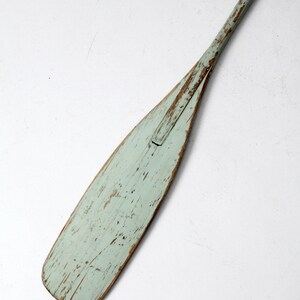 Vintage Painted Wooden Oar - Etsy