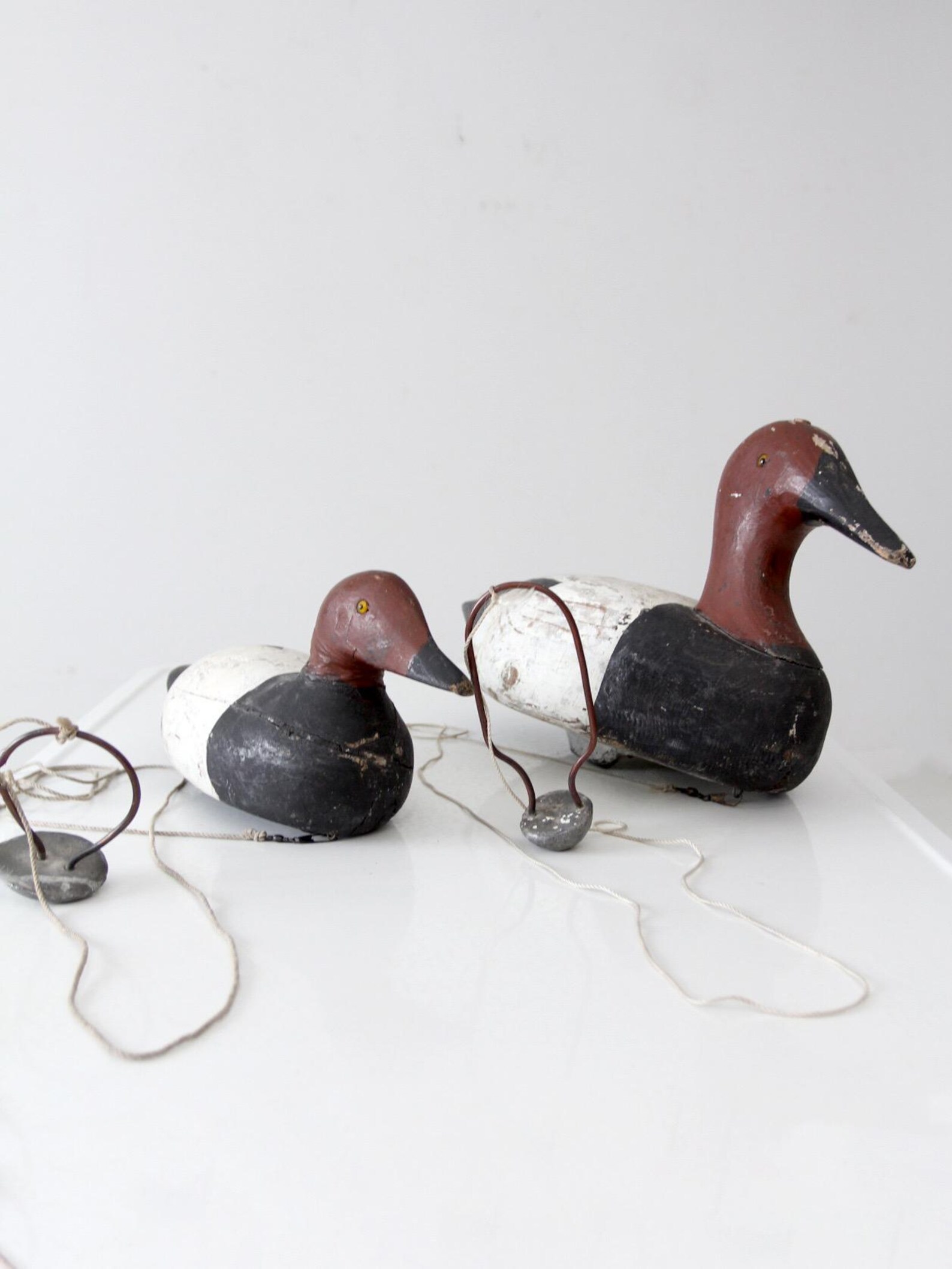 Pair of Vintage Wooden Canvasback Duck Decoys - Etsy