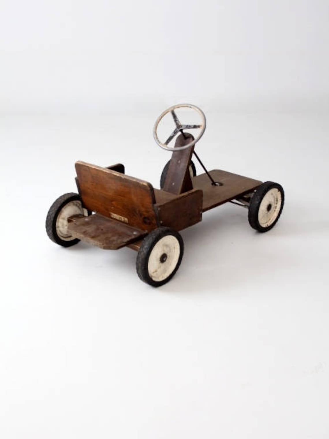Vintage toy riding car wooden push car | Etsy