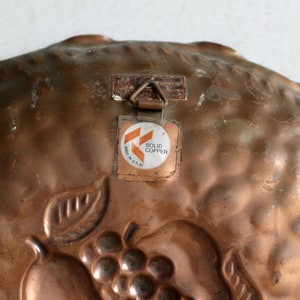 Vintage Gregorian Copper Decorative Wall Plate - Etsy