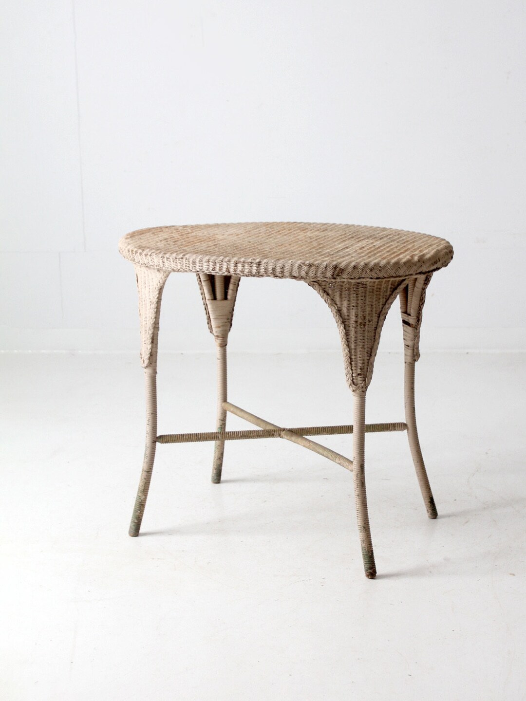Antique Wicker Table - Etsy
