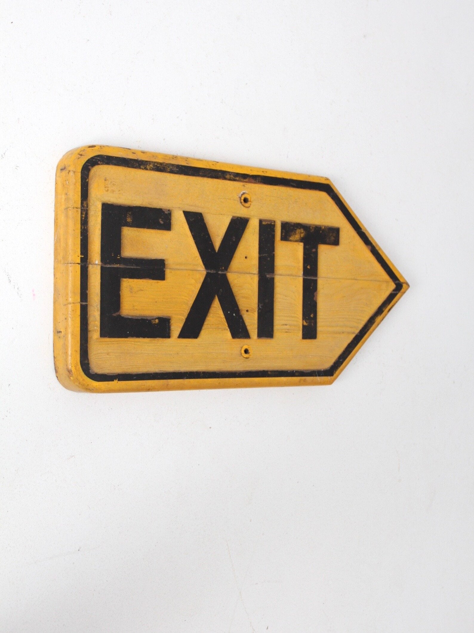 Vintage Rustic Wood Exit Sign - Etsy