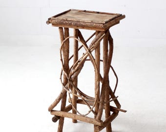 Magnificent Adirondack Twig Table Primitive Folk Style Add Some Rustic ...