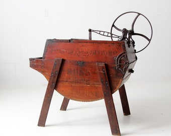 Antique 1907 Wonder Washer Leavenworth Kansas Manual Washing Machine ...