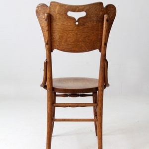 Antique Bentwood Chair With Cutout Back - Etsy