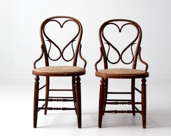 Antique Heart Chair - Etsy