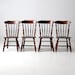 Vintage Virginia House Oak Dining Chair Set of 4 - Etsy