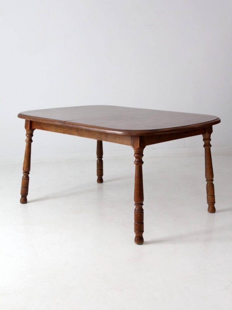 Vintage Virginia House Oak Dining Table and Chair Set - Etsy
