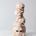 Vintage Lighted Ceramic Skull Stack - Etsy