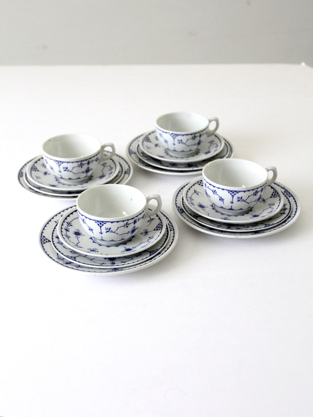Antique Furnivals Denmark Blue Dish Set - Etsy