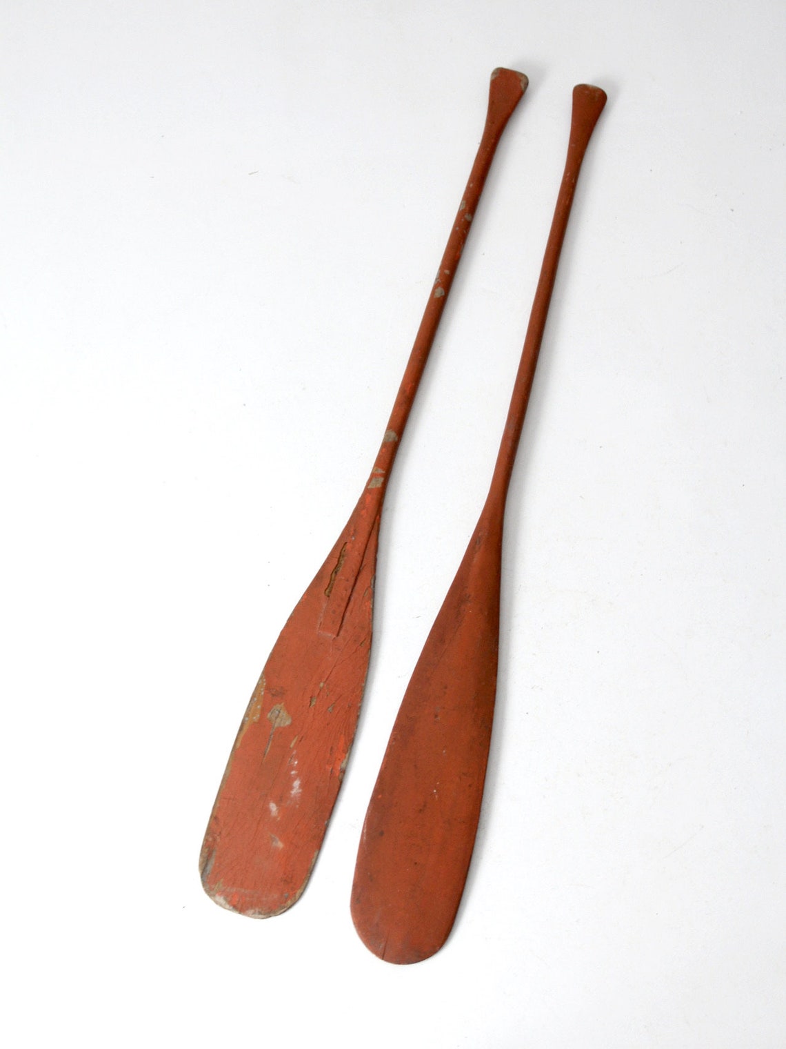 Vintage Wooden Oars Pair - Etsy