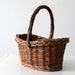 Vintage Wicker Handle Basket - Etsy