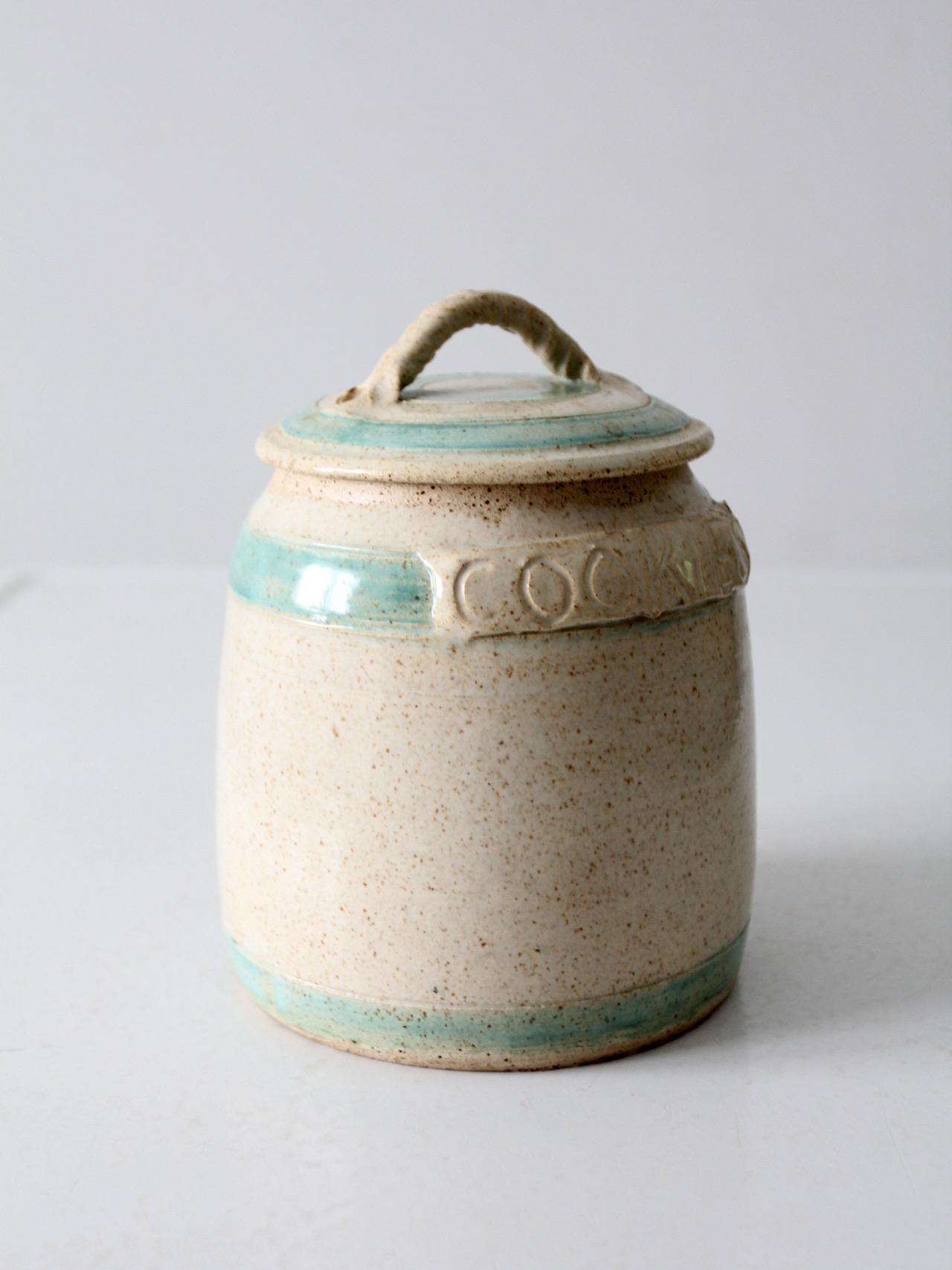Vintage Handmade Studio Pottery Cookie Jar - Etsy
