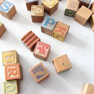 Vintage Toy Alphabet Blocks Collection 120 Pc - Etsy