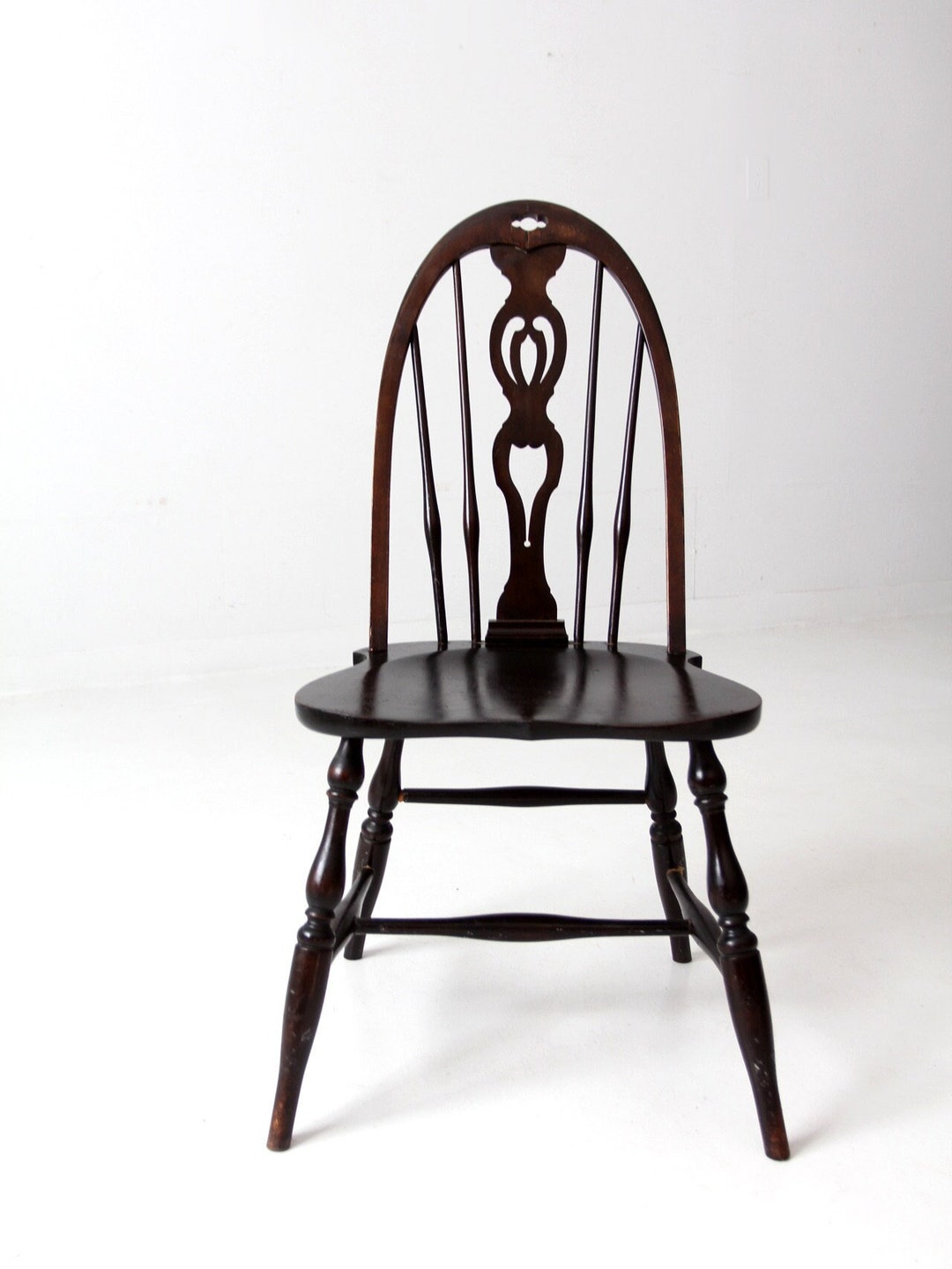 Vintage Windsor Splat Back Chair - Etsy