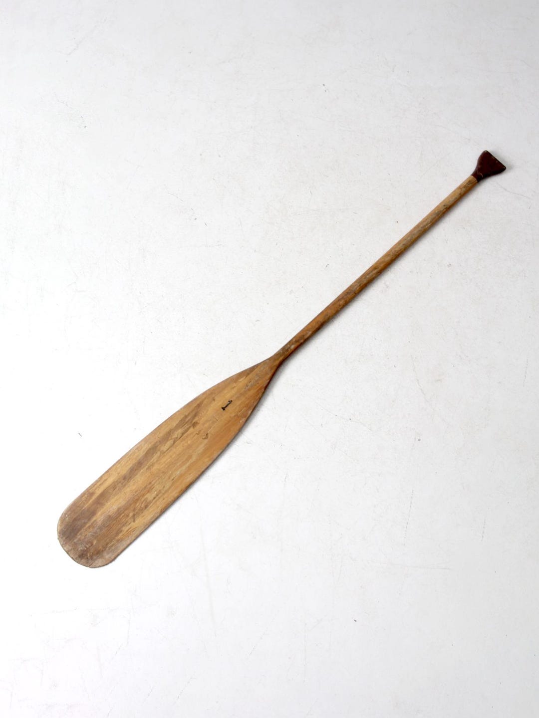 Vintage Wooden Canoe Paddle - Etsy