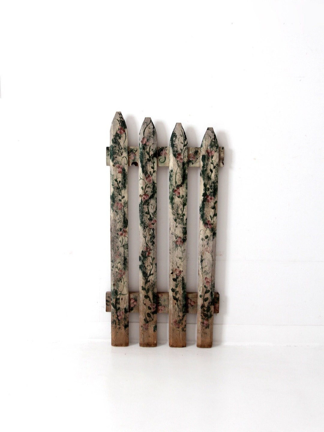 Vintage Hand-painted Fence Panel - Etsy